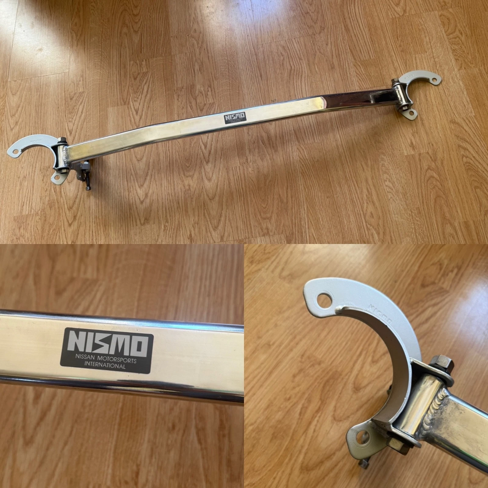 NISMO OLD LOGO STRUT BAR BRACE SKYLINE GTR R33 R34 RARE BRAKE STOPPER ...